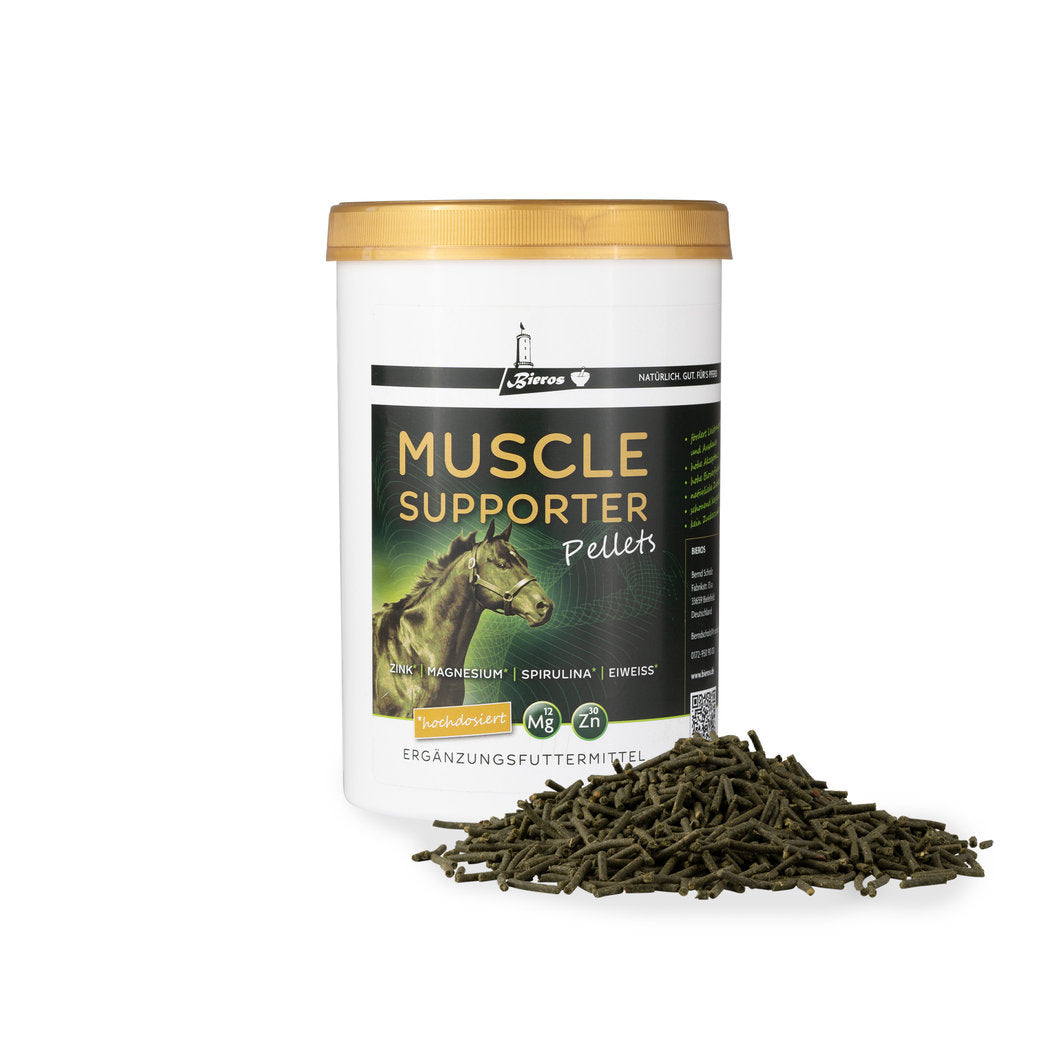 Muscle Supporter Pellets 1kg - Ergänzungsfuttermittel für Pferde — Bieros