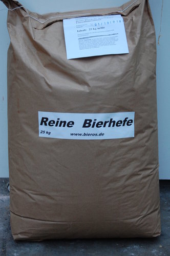 Bierhefe 25 kg, reine Bierhefe ohne Treber ein Naturprodukt — Bieros
